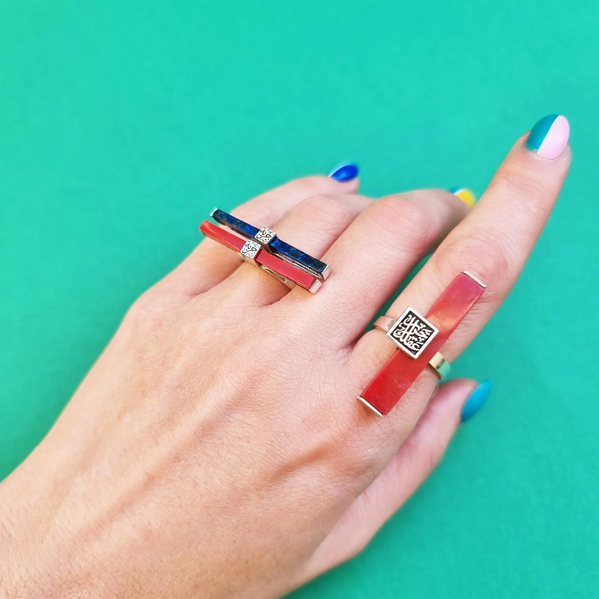 i Ring - Caligraphy Plus Stone Rings | Integrated Collection - A Little ...