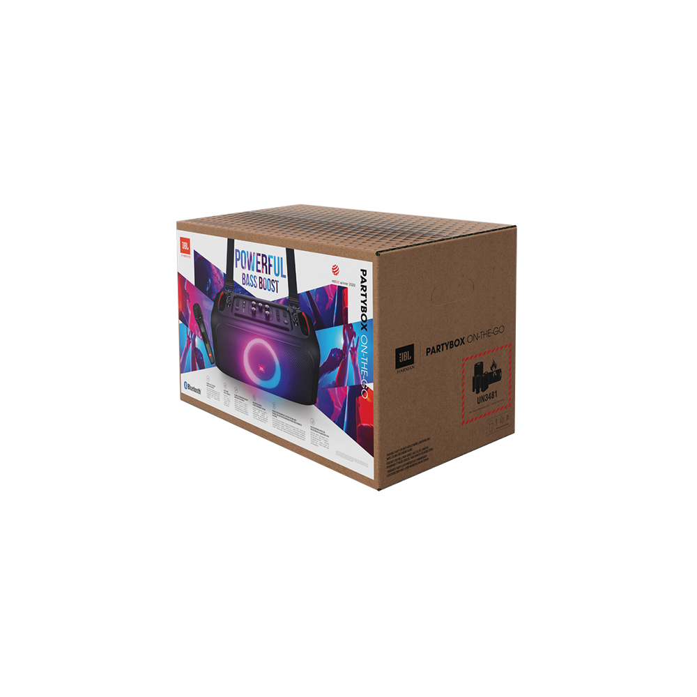 JBL PartyBox On-The-Go Portable Bluetooth Party Speaker 100W Black ...