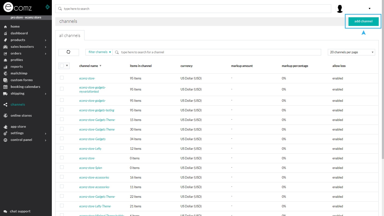 Ecomz Platform - ecomz