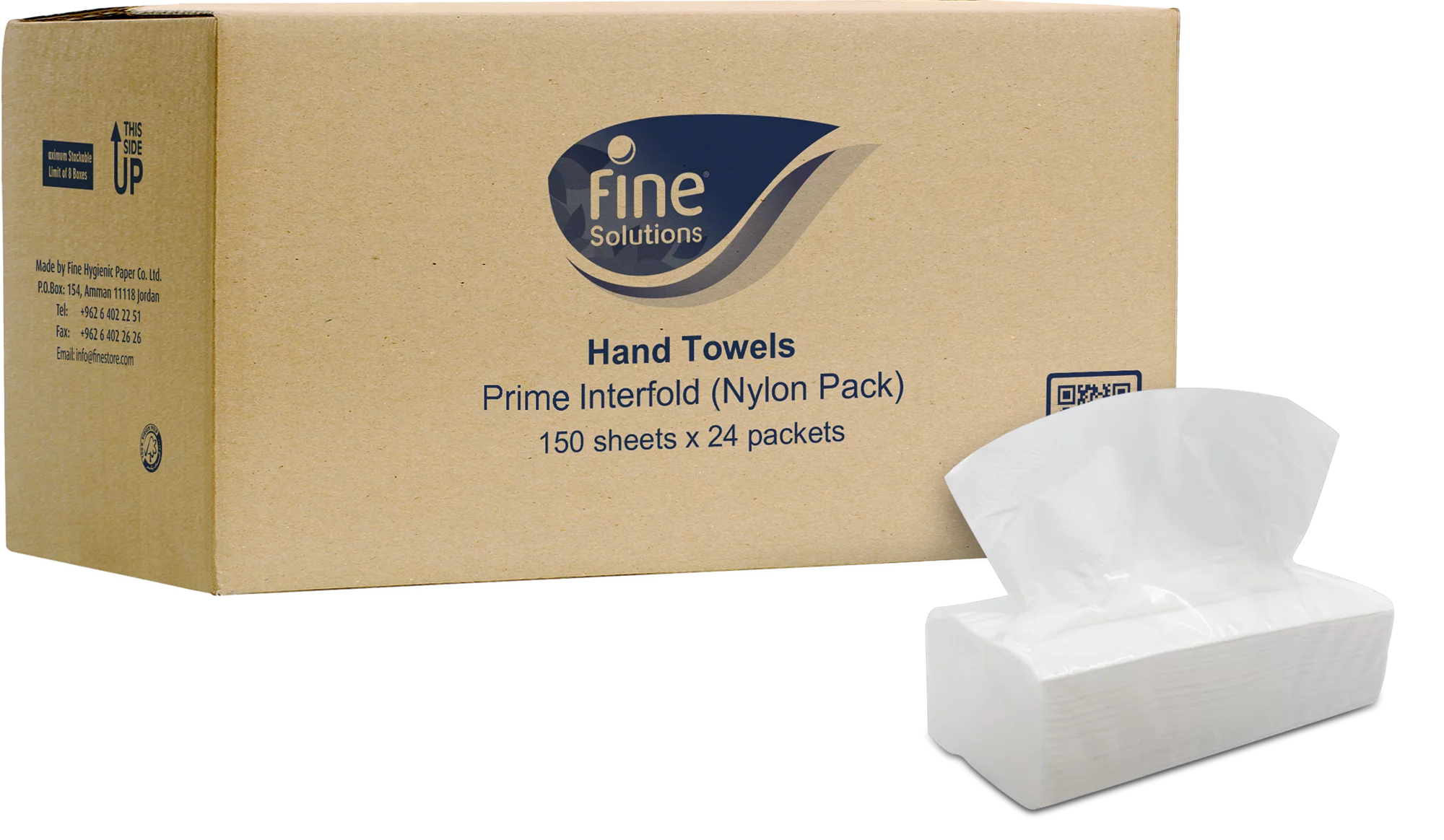 Interfold Prime Hand Towels, 150 Sheets X 24 Packets - Interfold | Fine ...