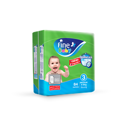 Baby Diaper Fine Baby Double Lock Medium Mega Pack (Bale of 84x2 ...