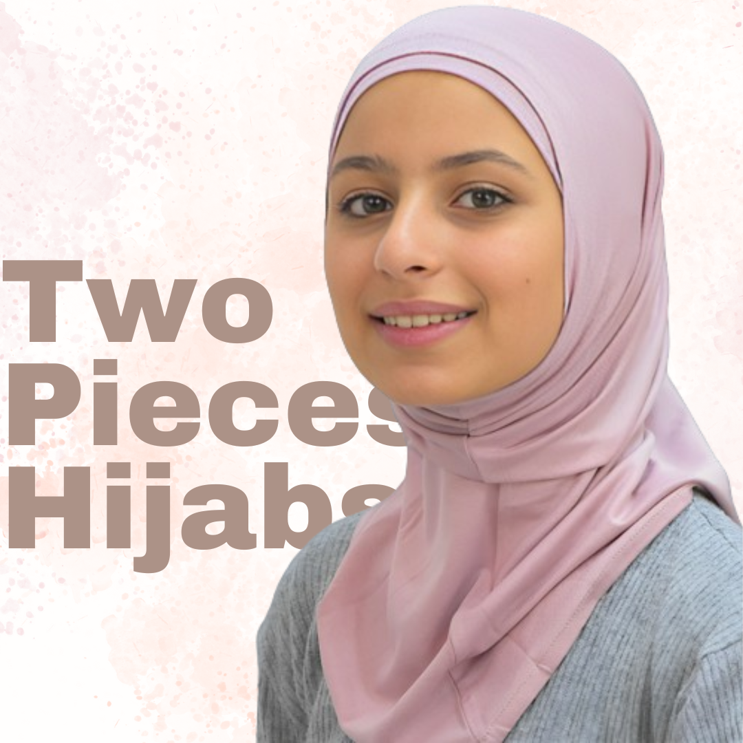 Two pieces viscose Hijabs for kids and elderlies - Hala Hijab Store