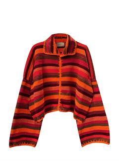 Daria Jacket Shades Of Burgundy - Knit Cardigans - Jessica K Store