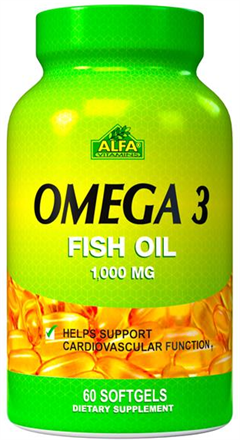 Omega 3- Fish oil 1000mg - 60 Softgels - Omega 3 | Alfa Vitamins ...