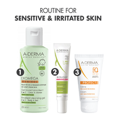 Exomega Control Emollient Cleansing Gel- 200ML+ Aderma Biology Calm-40 ...