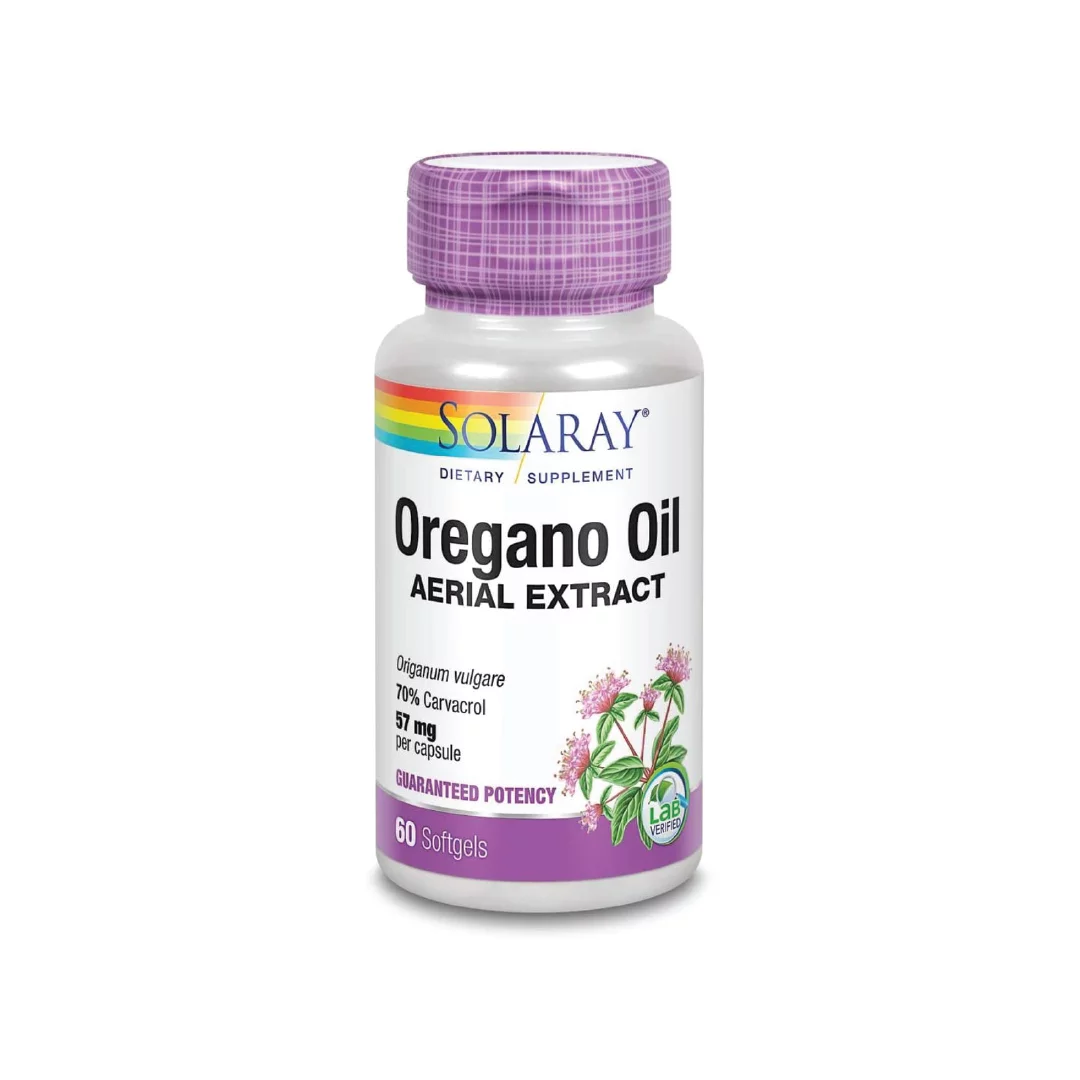 Solaray Oregano Oil 57mg 60 Capsules - Vitamins & Supplements | SOLARAY ...