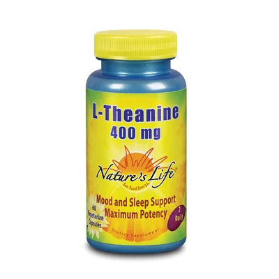 Nature's Life L-Theanine 400 Mg – 60 Capsules - Vitamins & Supplements ...