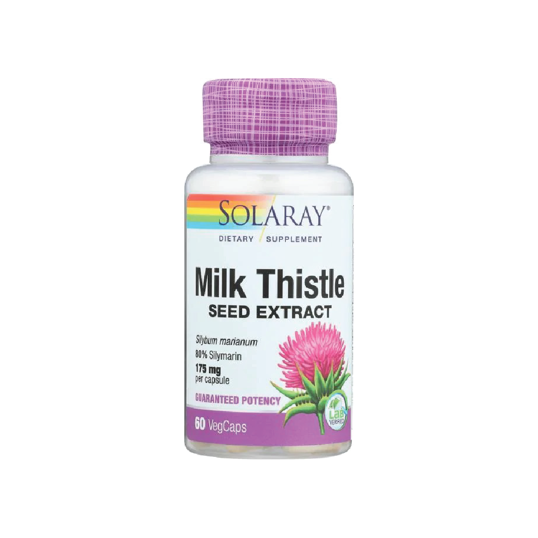 Solaray Milk Thistle 350mg 30 Capsules - Vitamins & Supplements ...