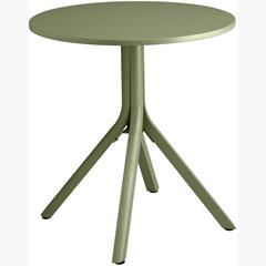 Round Table Aluminum Weatherproof Compact Dining Table for Terrace ...