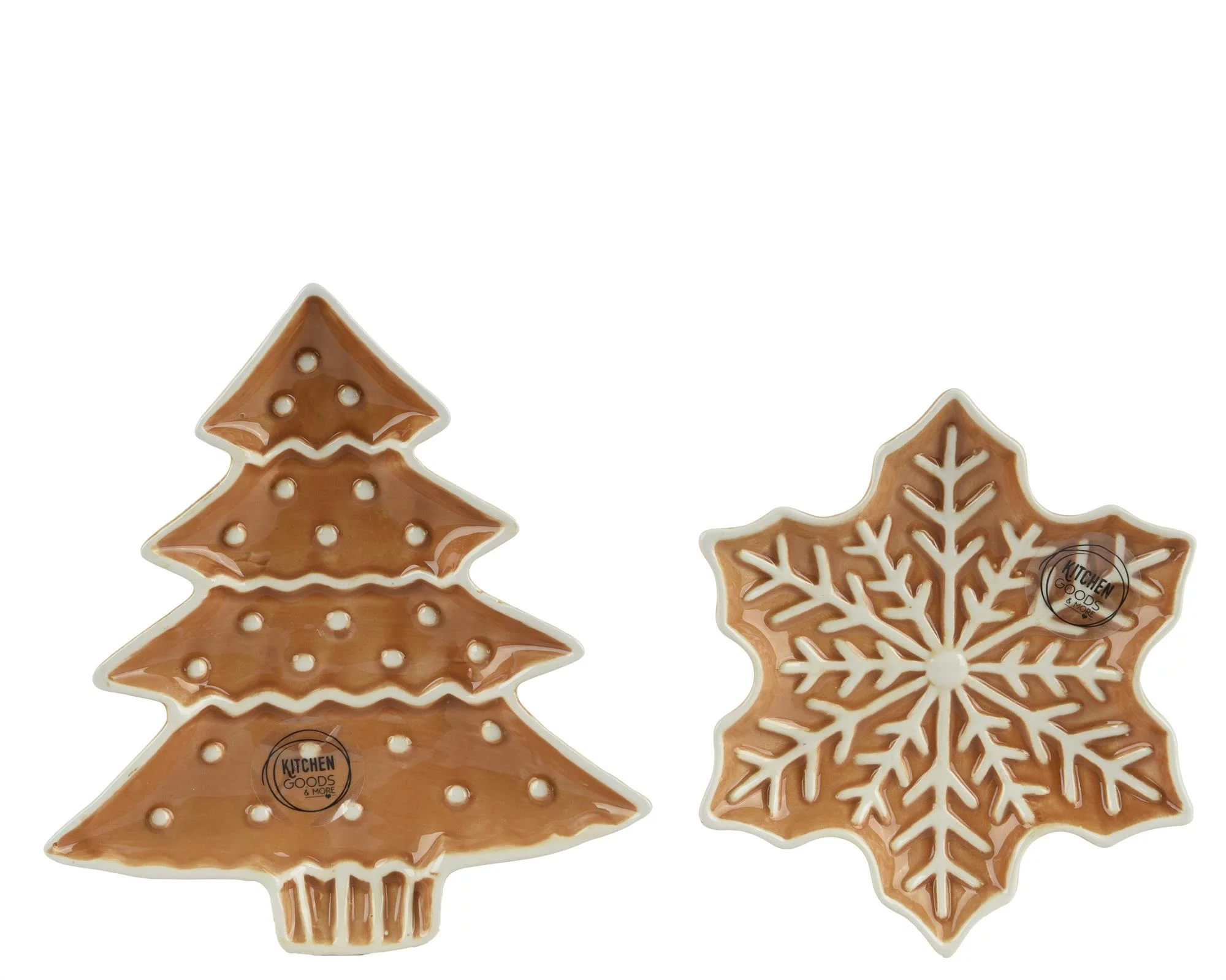 Plate dolomite shiny - Christmas Tree & Snowflake Plates, Handmade Food ...