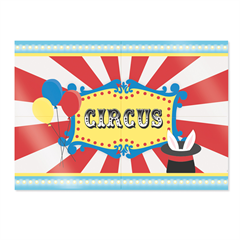 CIRCUS RECTANGULER CARDBOARD POSTER - CIRCUS - Party and More