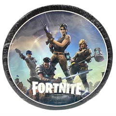 FORTNITE BIG ROUND PAPER PLATES - FORTNITE - Party and More