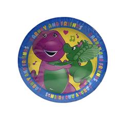 BARNEY BIG PAPER PLATES - BARNEY - Party and More