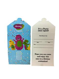 BARNEY INVITATION CARDS - BARNEY - Party and More