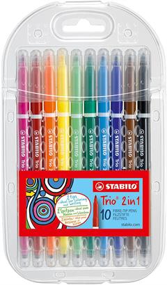 STABILO Trio 2 In 1 Set, Assorted Colours, 2-4 - Coloring | Stabilo ...