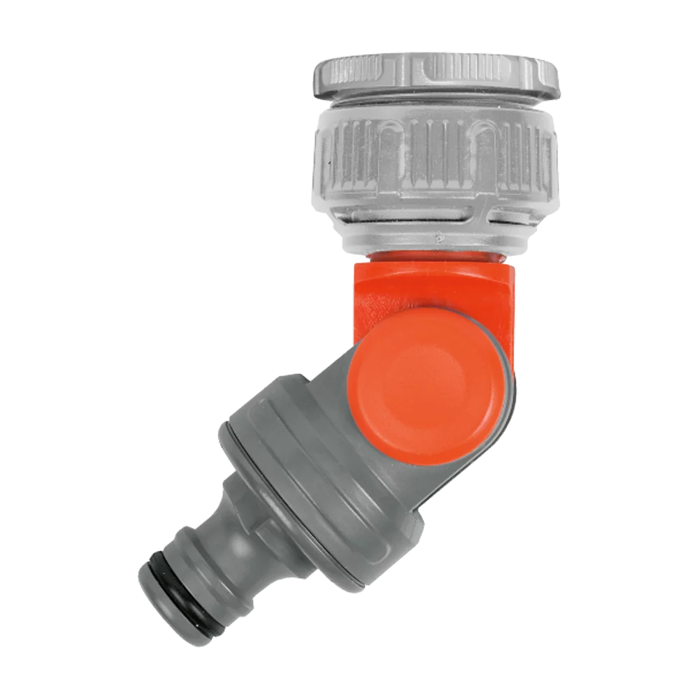 Angled Tap Connector with Multi-Thread Adapters: 21 mm (G 1/2"), 23 mm ...