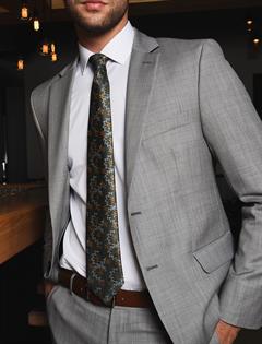 Light Grey Textured Suit - Suit Classic - Wear ZED