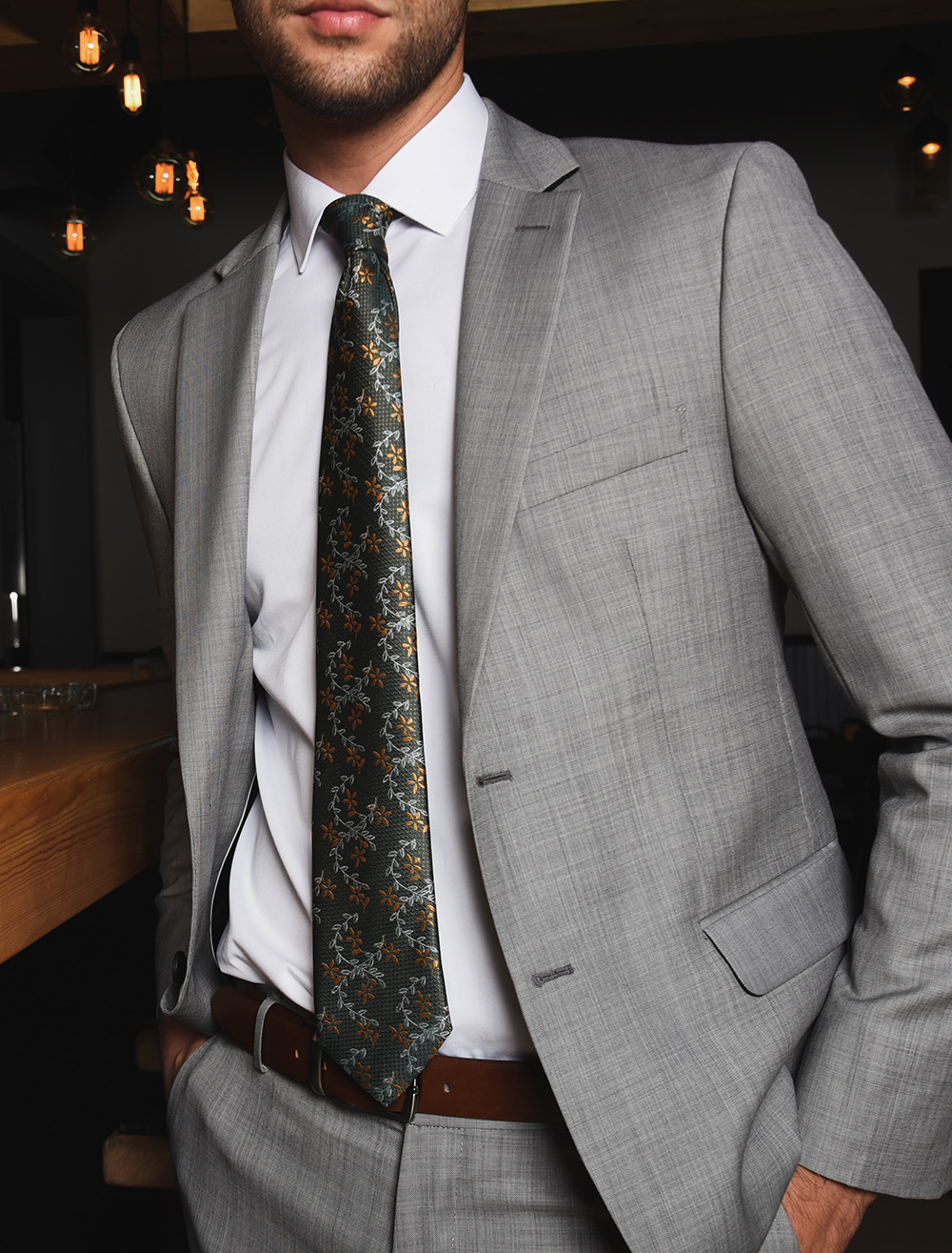 Light Grey Textured Suit - Suit Classic - Wear ZED